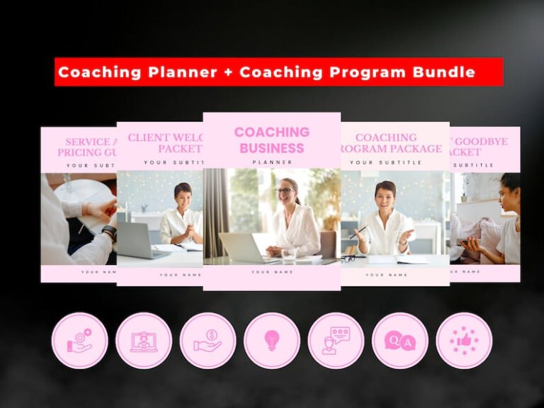 Business Coaching Templates: 500 Editable Designs Bundle