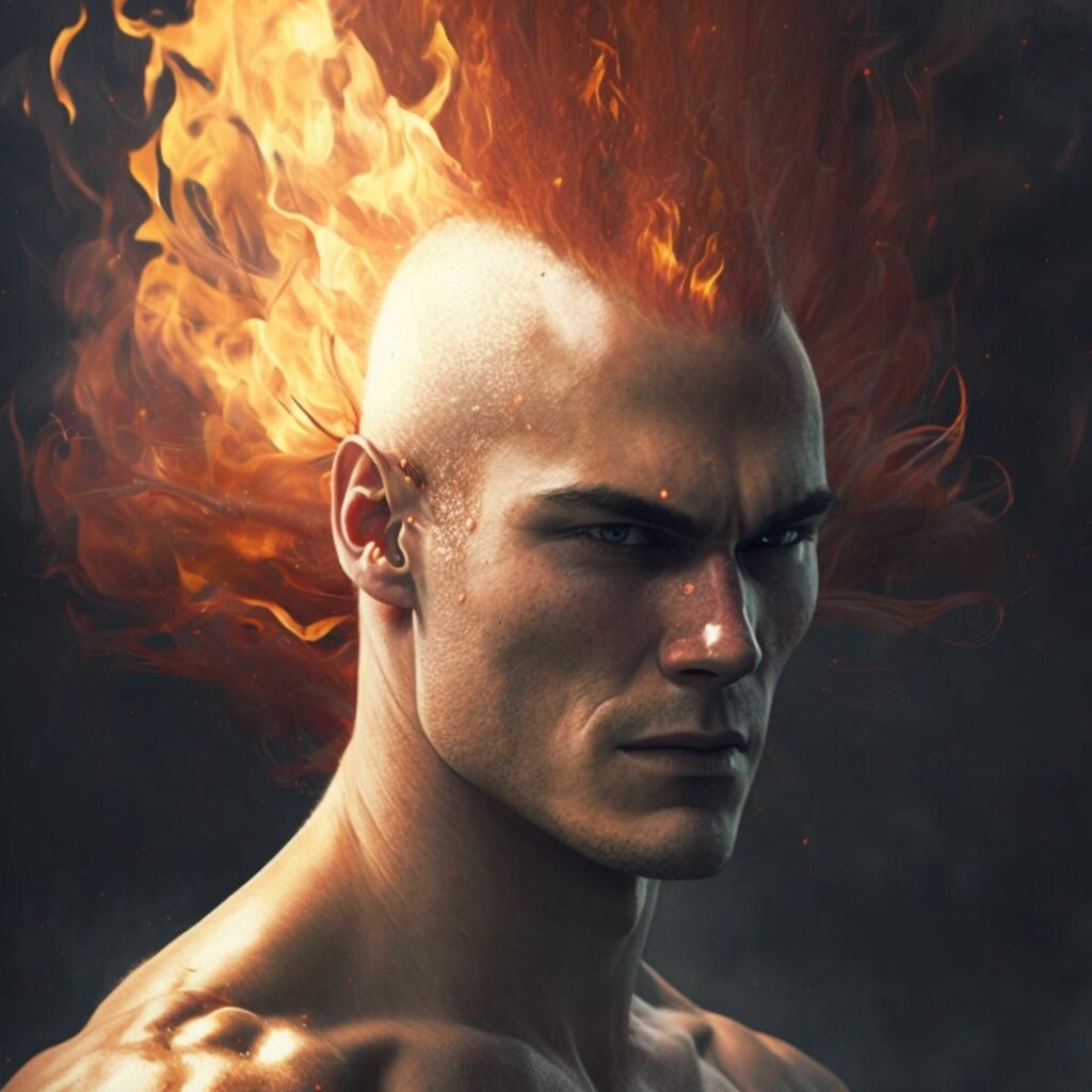 Hades Flame Art Print: Fiery Greek God Digital Download