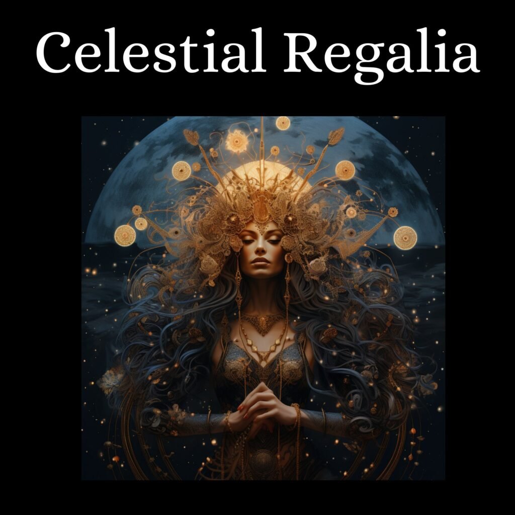 Witchy Celestial Stickers: Digital Goddess Art Download