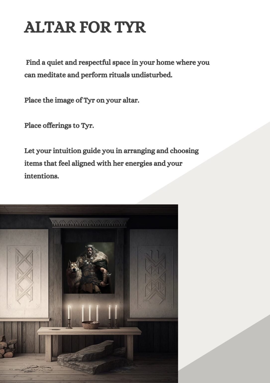 Tyr Norse God Art Print: Digital Download for Mythology Lovers